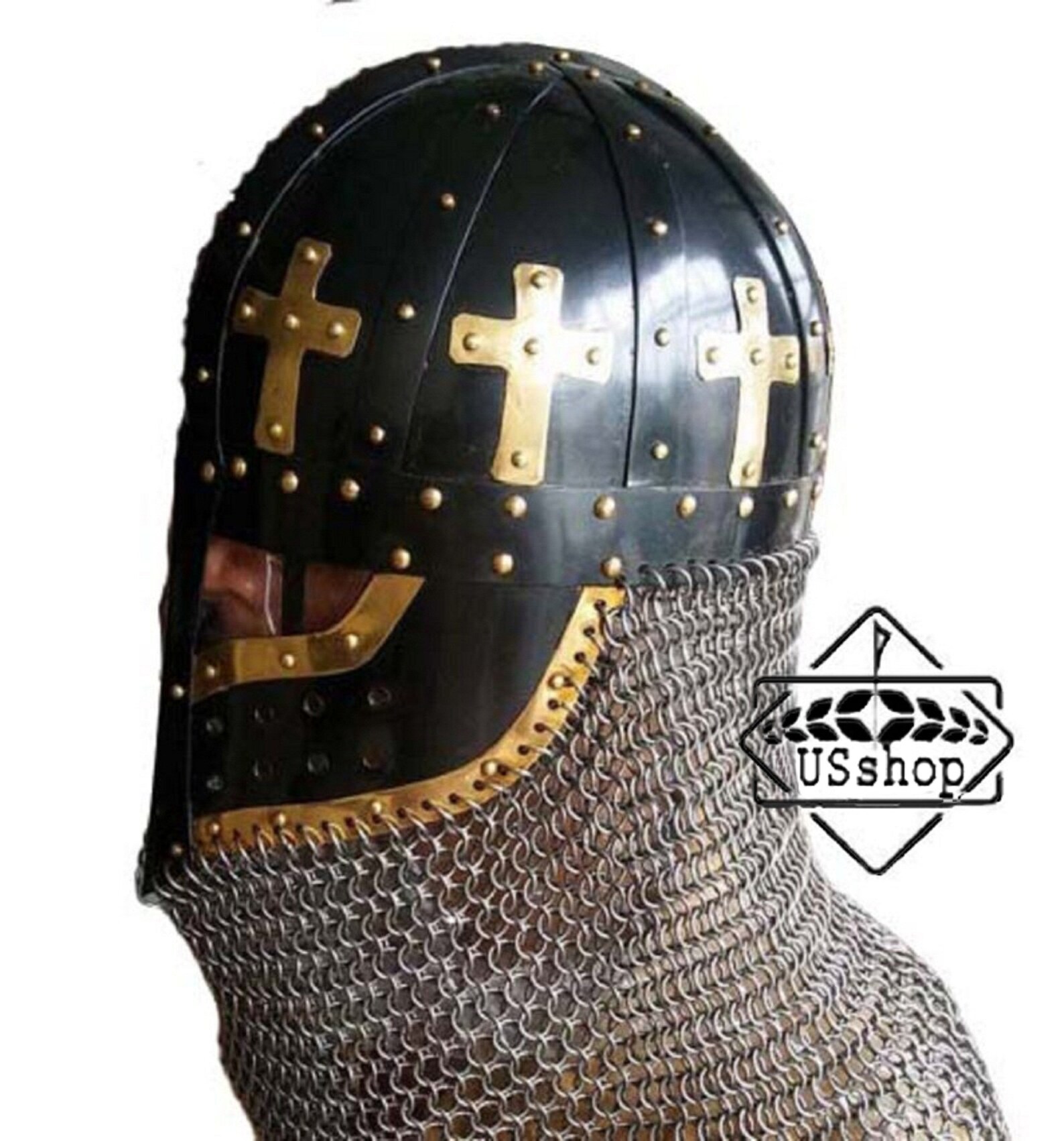 New Black Battle Ready Crusader Face Plate Spectacle - Etsy
