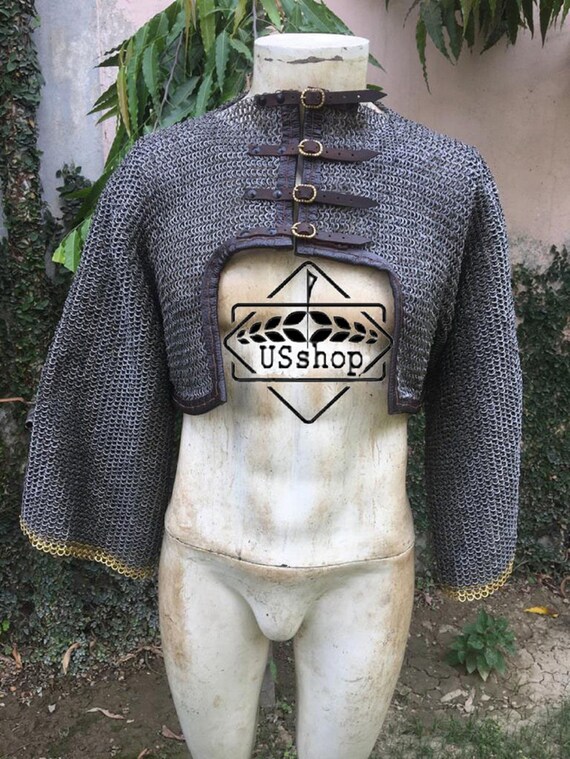 Militaria Memorabilia Collectibles chainmail Half body Chainmail 9 mm ...