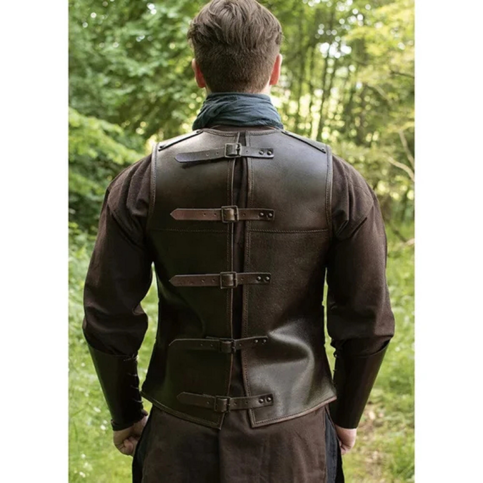 Medieval Brigantine Breastplate medieval Leather Armor SCA - Etsy