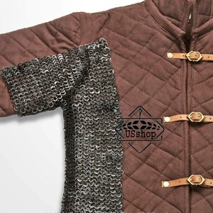 Medievalgambeson With Chainmail Voiders 9 Mm Flat Riveted - Etsy