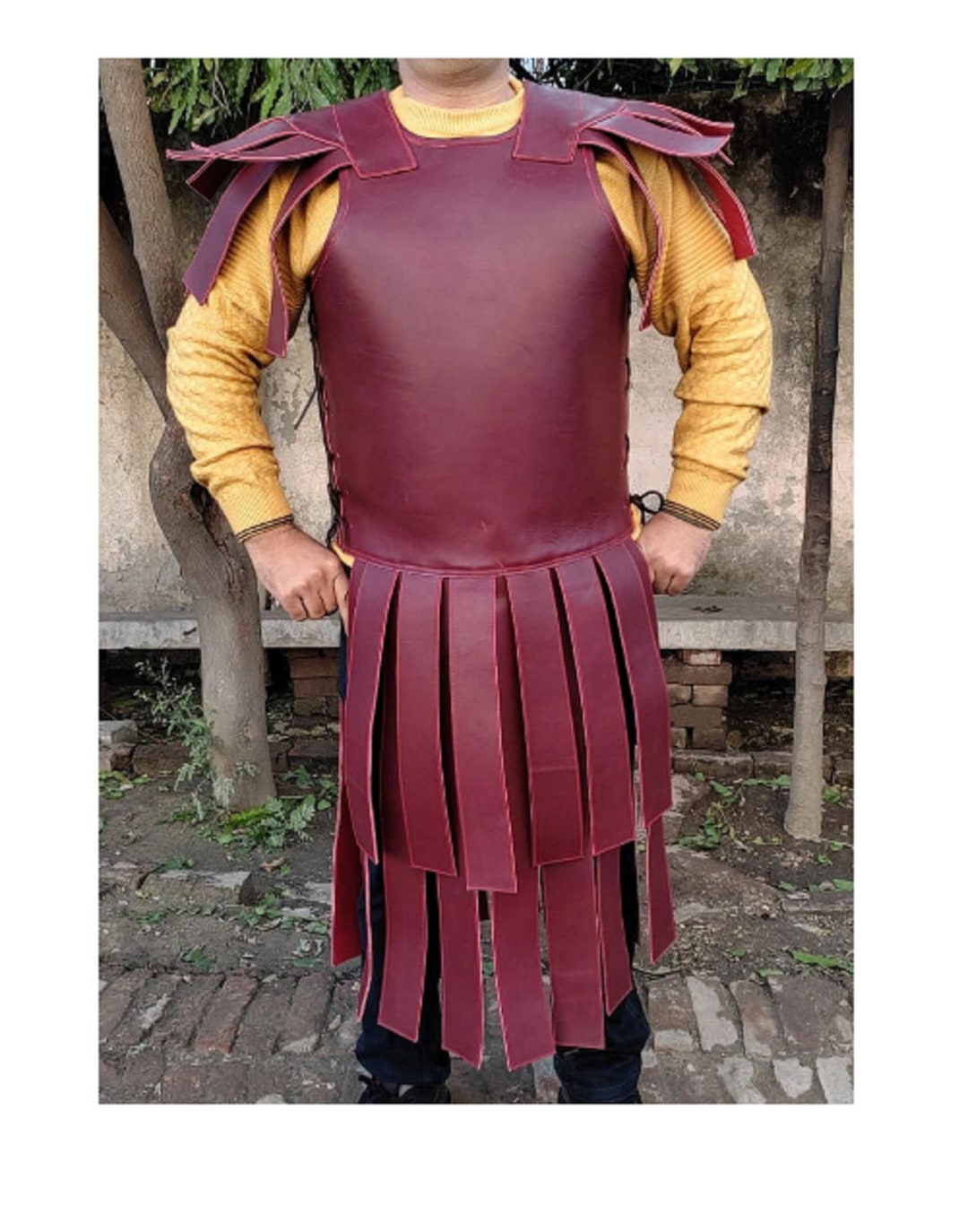 Roman Subarmalis Leather Sleeveless Costumes Sleeveless - Etsy