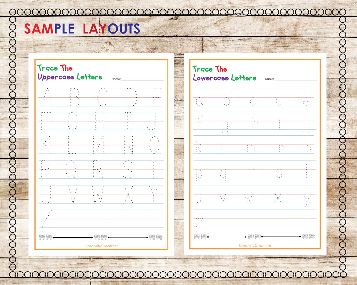 26 + 3 Printable Upper and Lower Case Alphabet Letters | Tracing ...