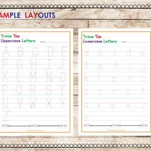 26 + 3 Printable Upper and Lower Case Alphabet Letters | Tracing ...