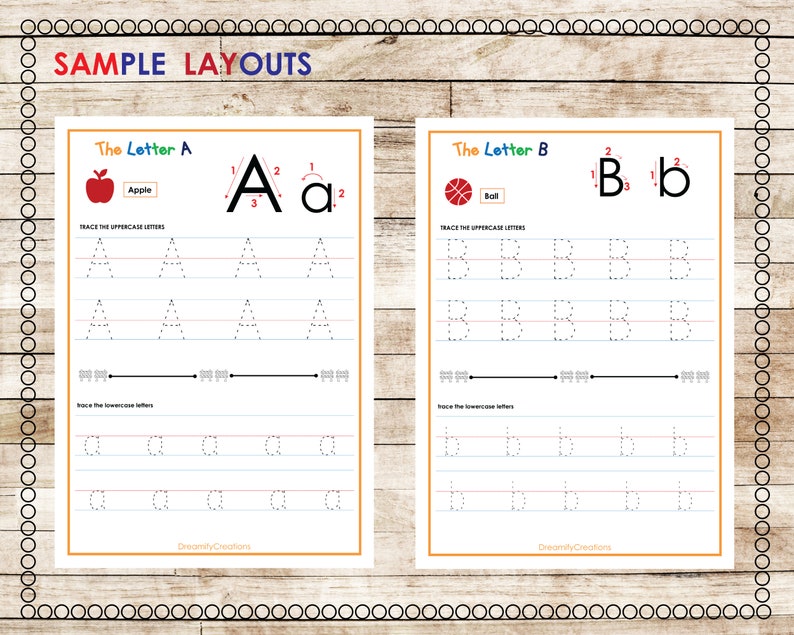 26 + 3 Printable Upper and Lower Case Alphabet Letters | Tracing ...