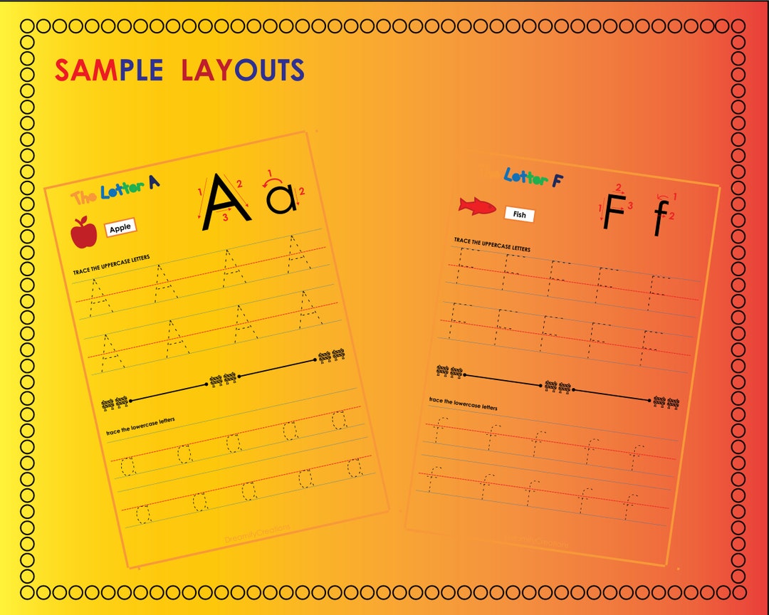 26 + 3 Printable Upper and Lower Case Alphabet Letters | Tracing ...