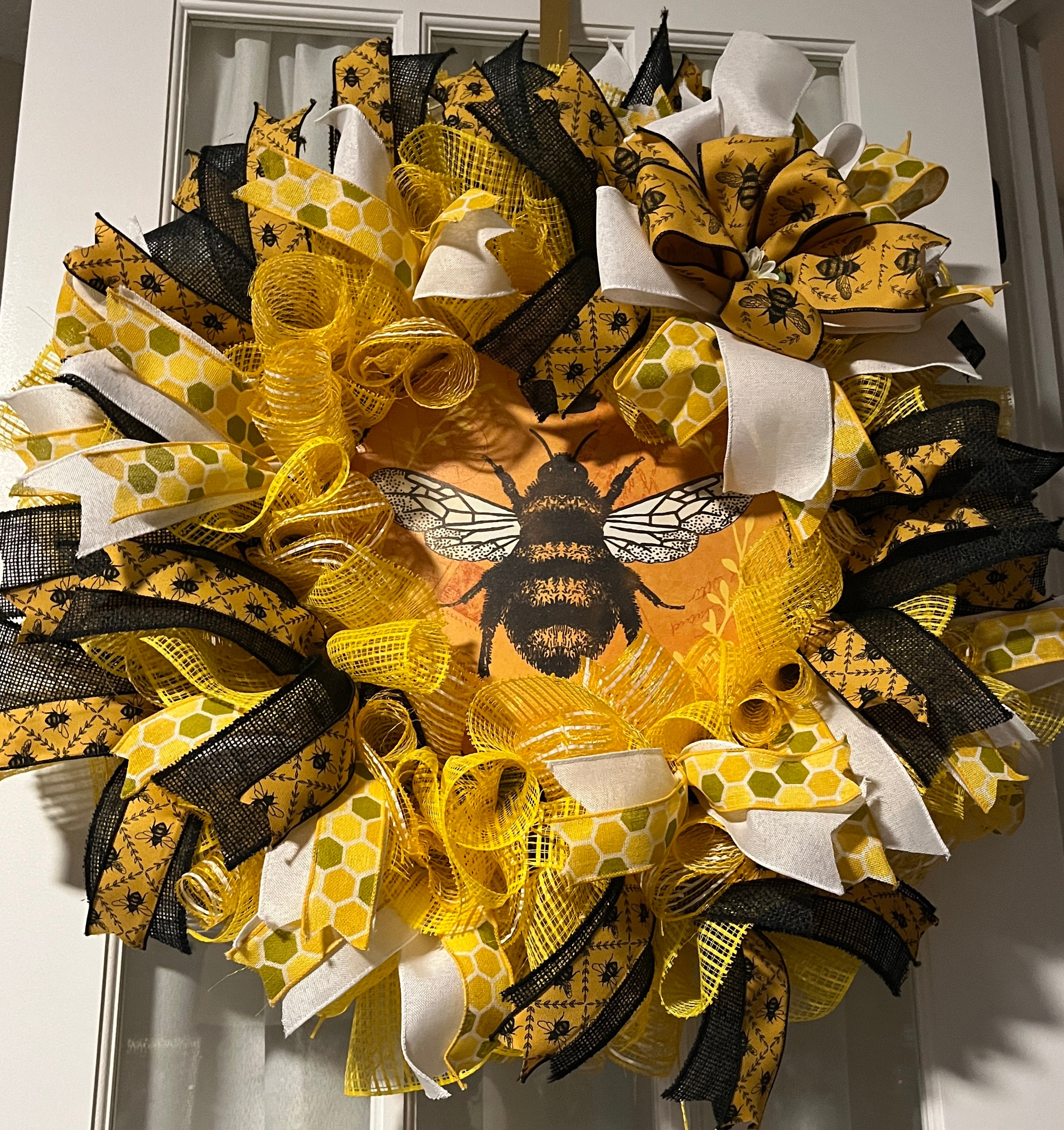 Bee Wreath, Everyday Wreath, Queen Bee Wreath, Summer Wreath - Etsy