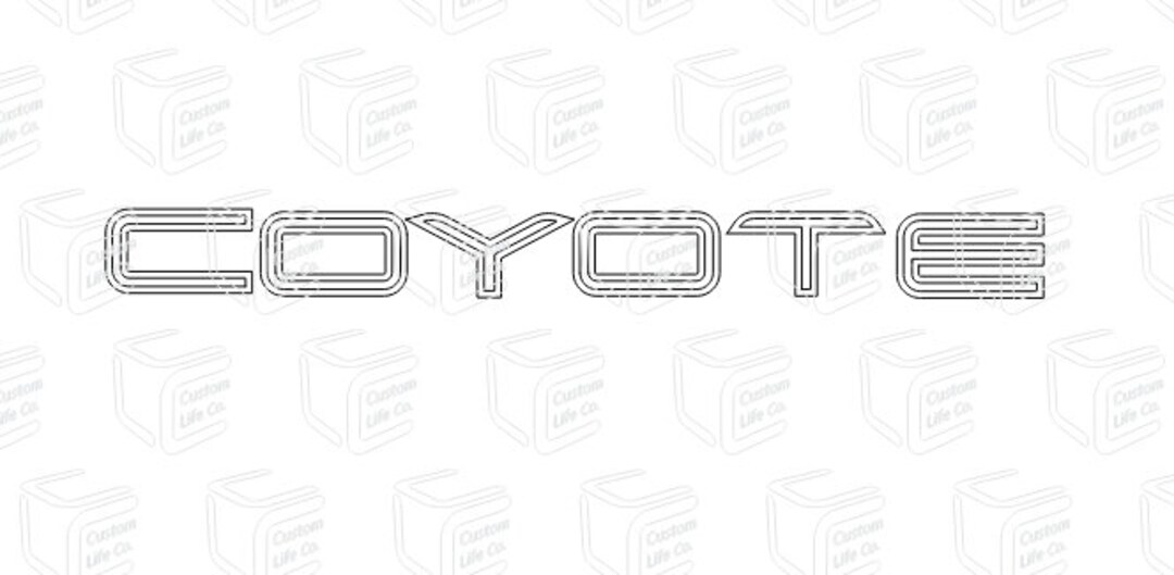 Coyote Font SVG, PNG - Digital File - Funny Saying - DIY Gifts - Laser ...