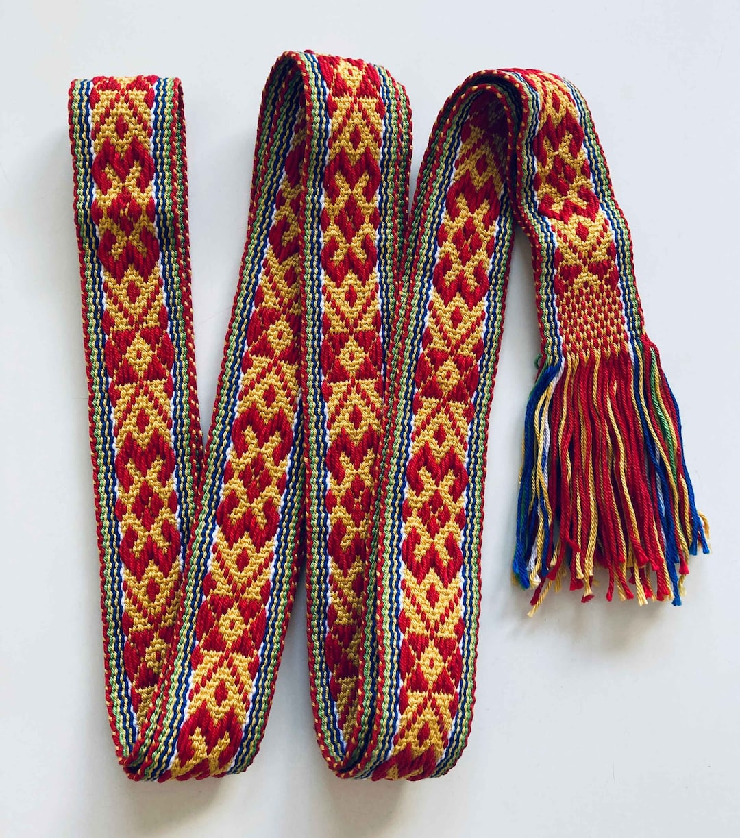 Inkle-woven Band in an Estonian Pattern - Etsy