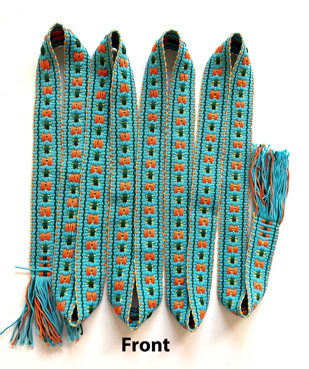 Inkle-woven Band in a Karelian/finnish Flower Pattern - Etsy