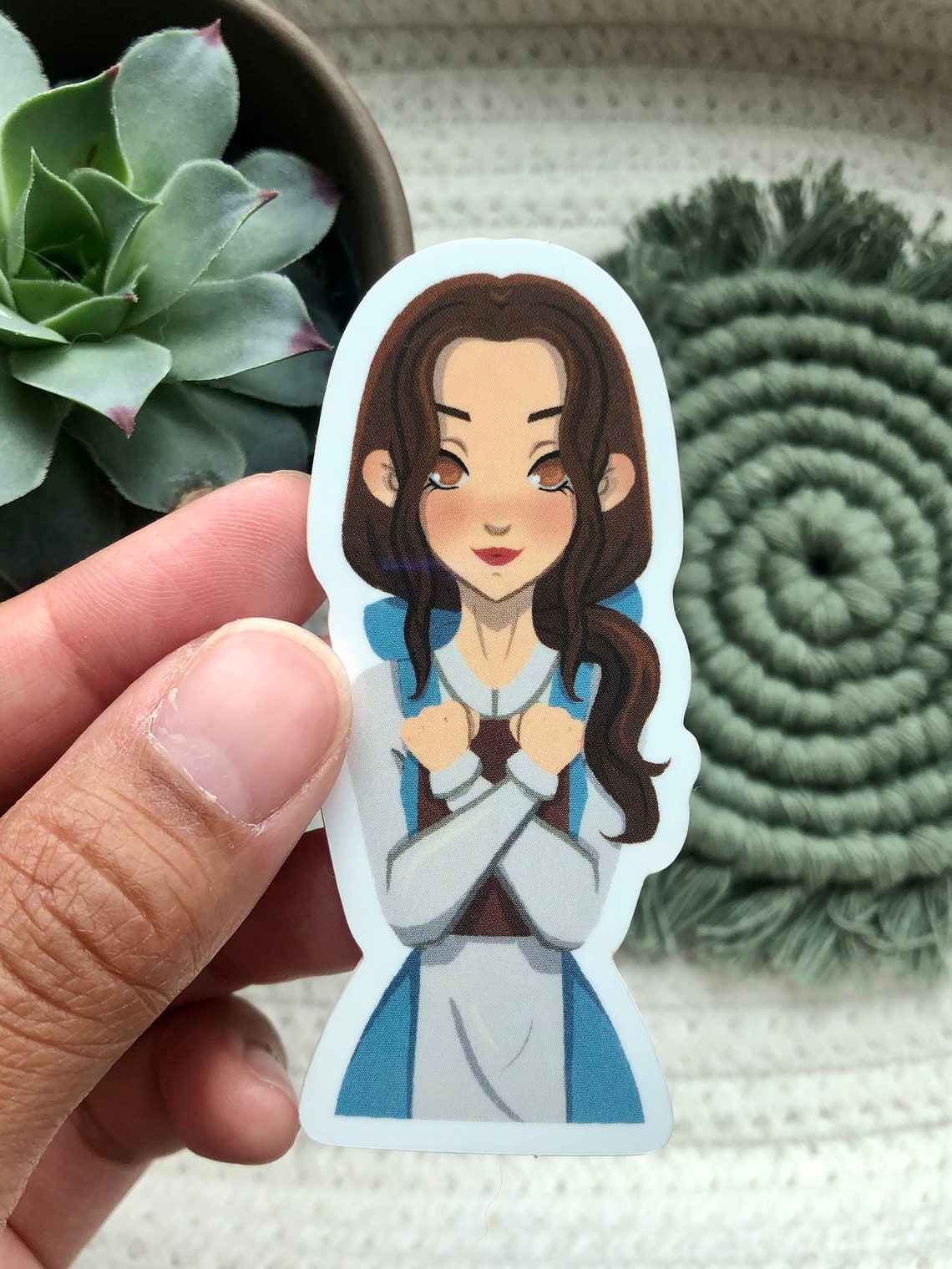 Belle Sticker Beauty and the Beast Decal Disney Princess | Etsy