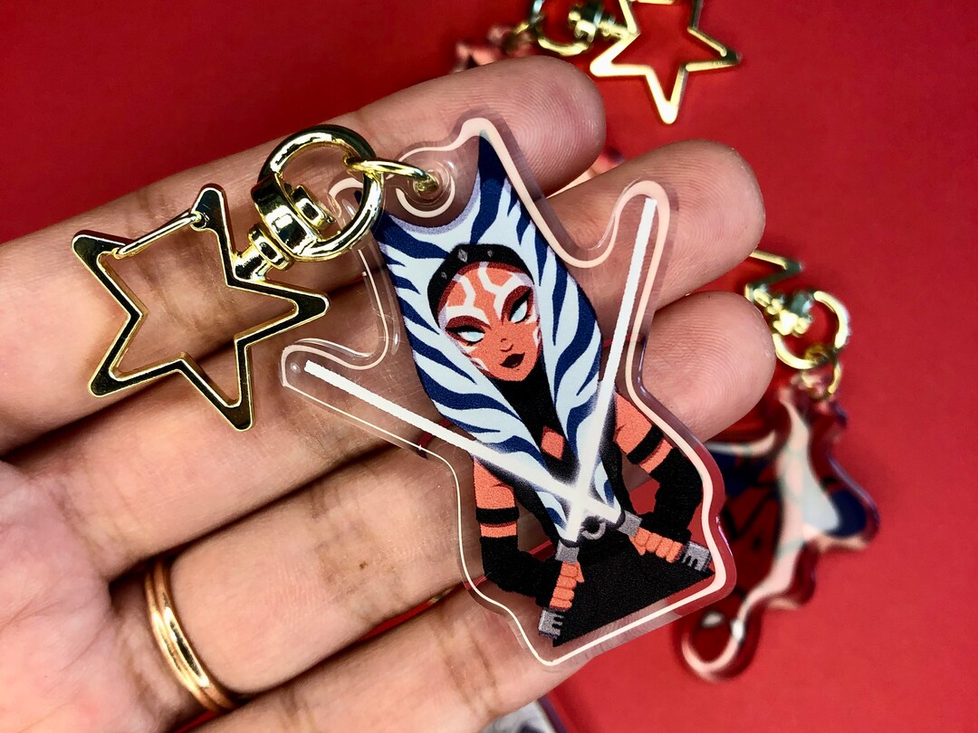 Ahsoka Tano Acrylic Keychain 2.5 Inch Star Wars Acrylic - Etsy