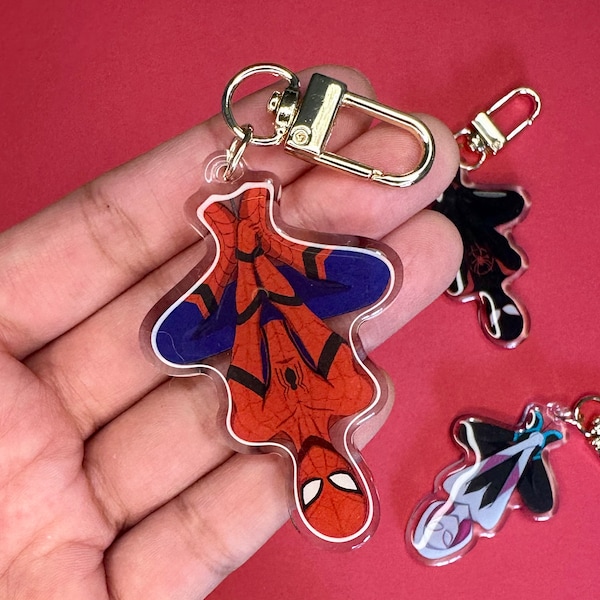 Spiderman Key Chain - Etsy
