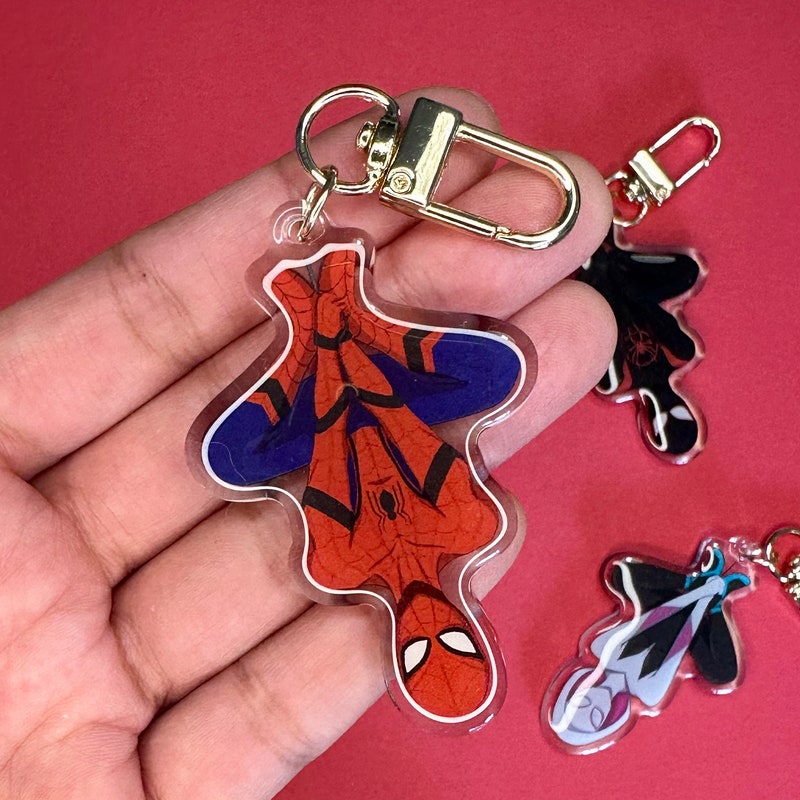 Spiderman Key Chain - Etsy