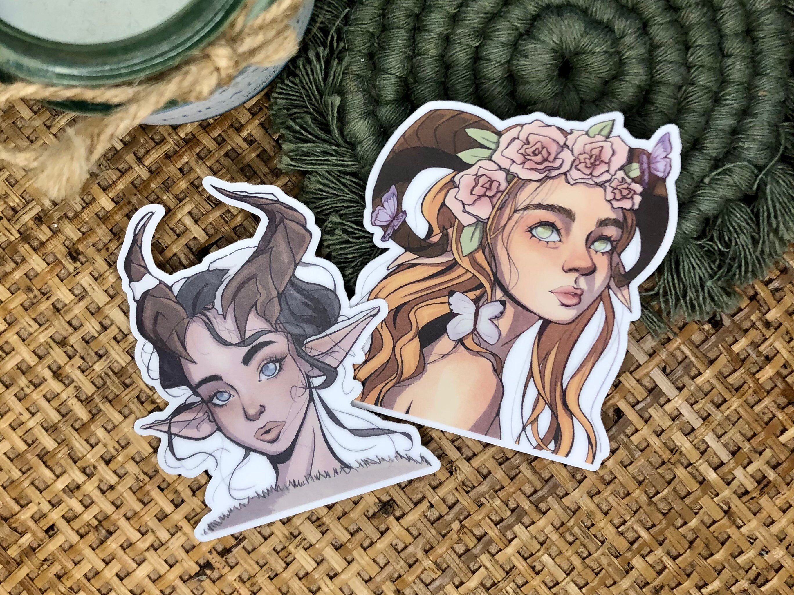 Faun Stickers Set Satyrs Art Bundle Greek Mythology Decal - Etsy