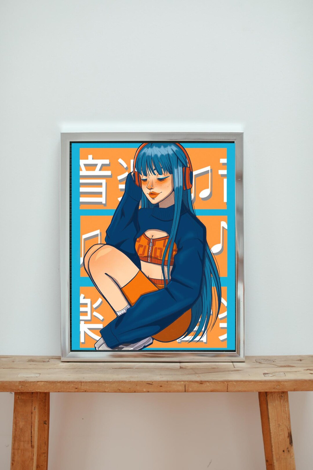 Ongaku 12x18 Poster - Jpop Music Harajuku Fashion Girl Art Print ...