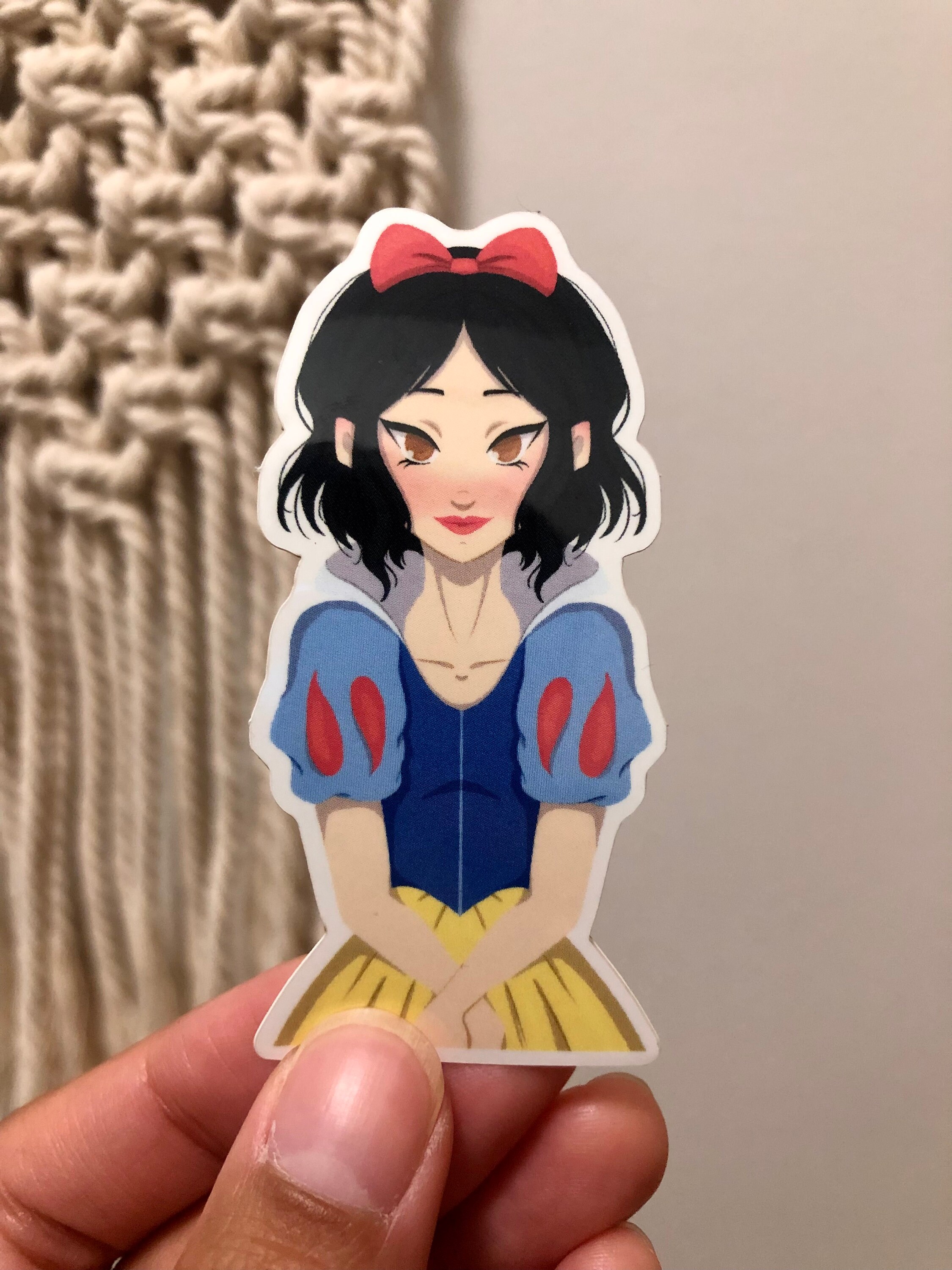 Snow White Sticker Disney Princess Decal Snow White and | Etsy