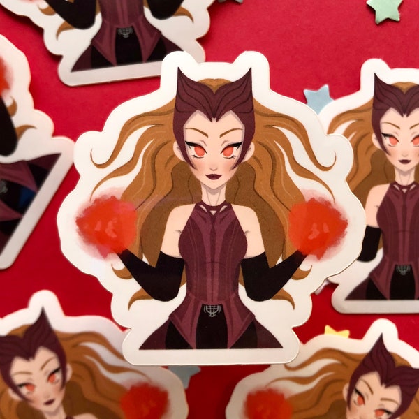 Scarlet Witch Car Sticker - Etsy
