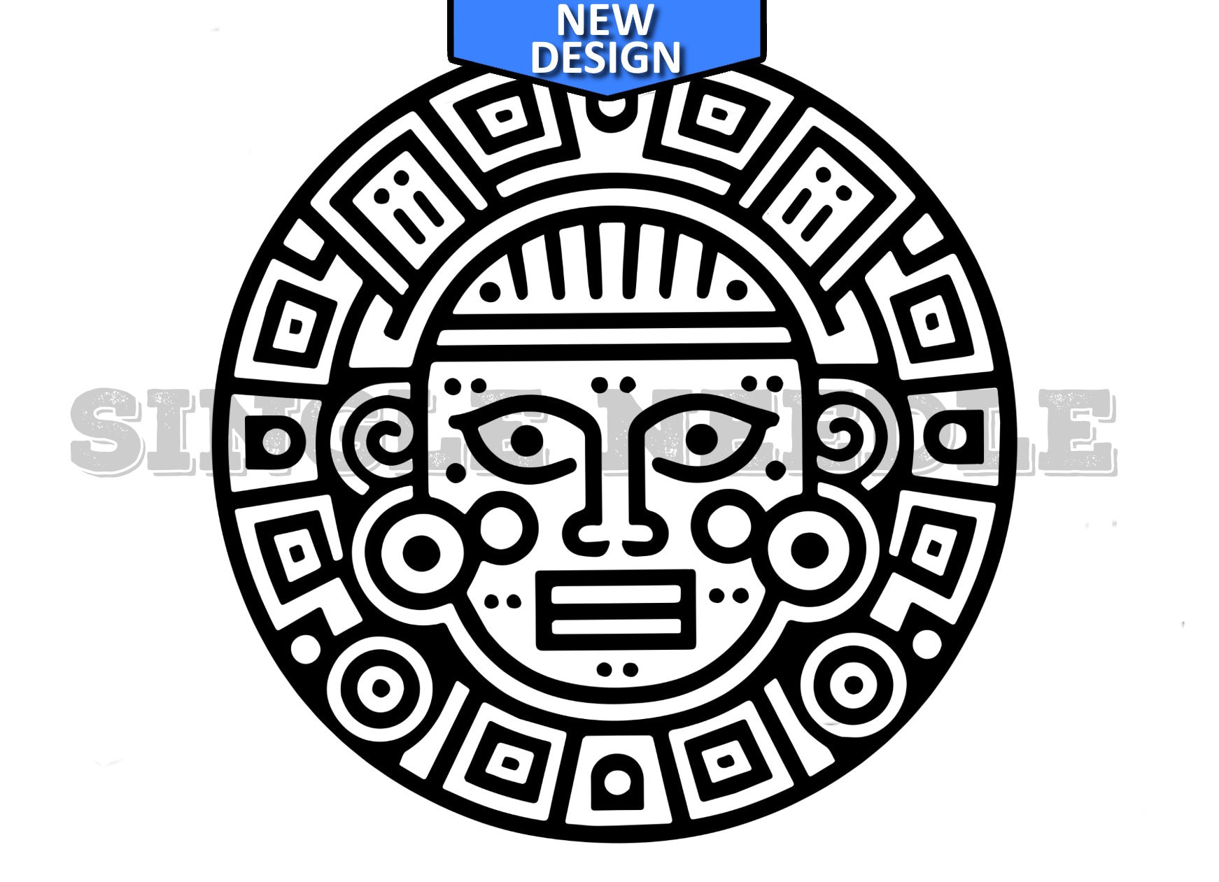 Aztec Tattoo Flash Sheet Stencil for Real Stick and Poke Tattoos - Etsy