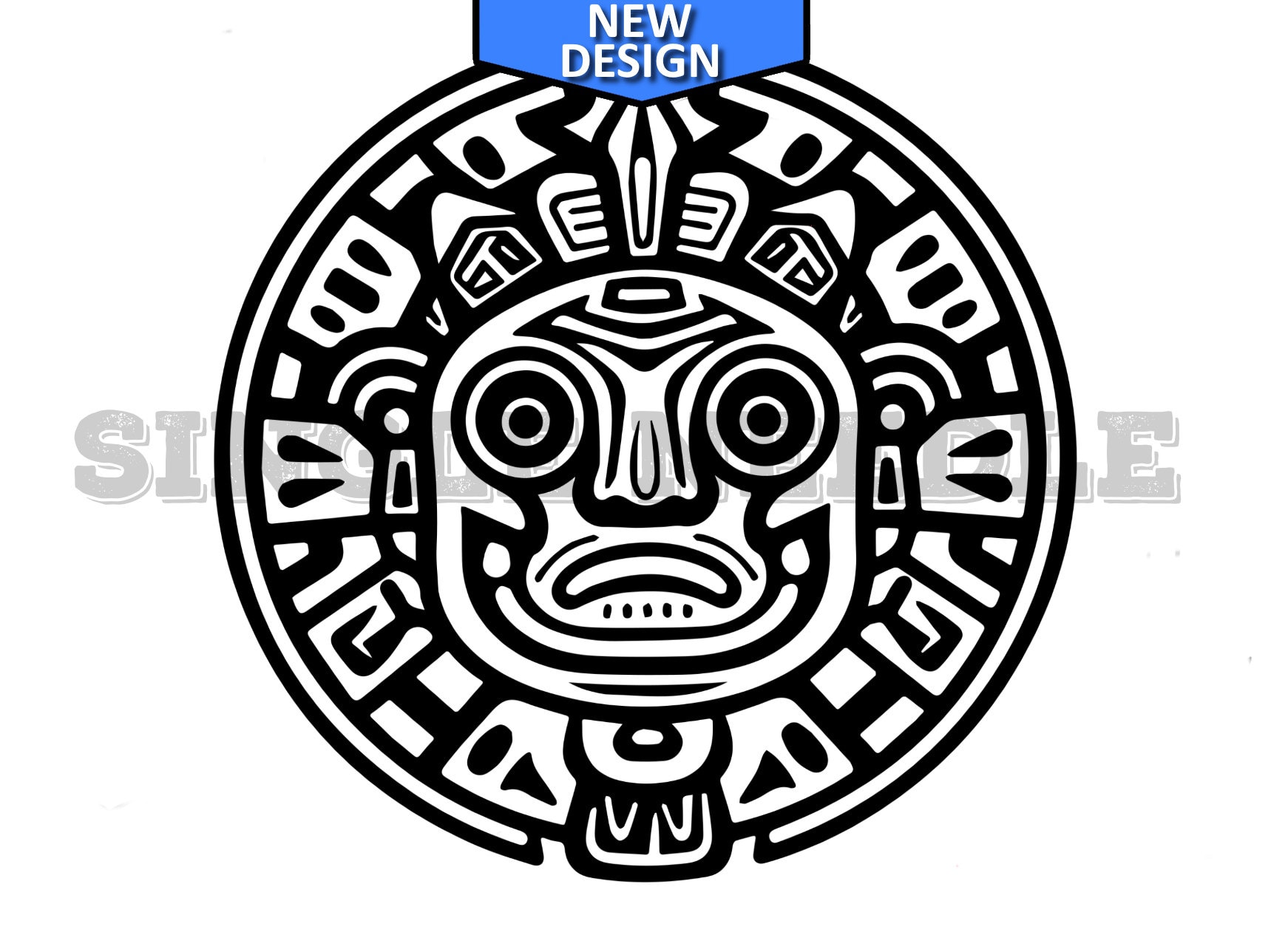 Aztec Tattoo Flash Sheet Stencil for Real Stick and Poke Tattoos - Etsy