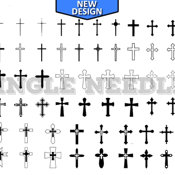 Cross Tattoo Stencils - Etsy