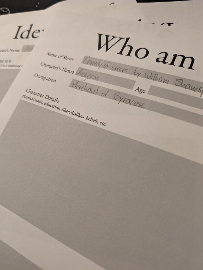 In-depth Character Analysis Printable Custom Literary Breakdown ...