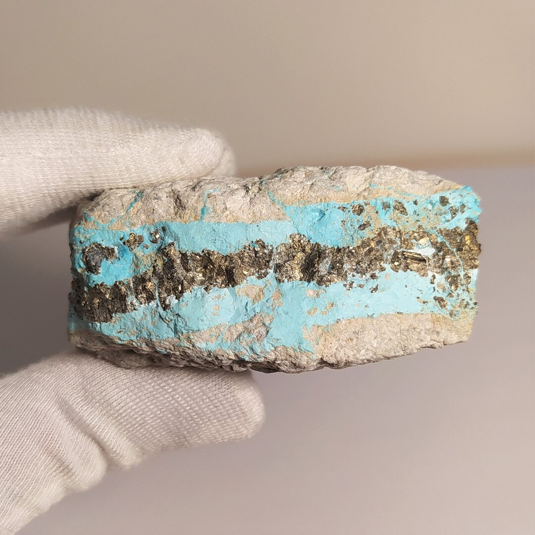 Unique Natural Turquoise Rough Stone, Pyrite Turquoise/december ...