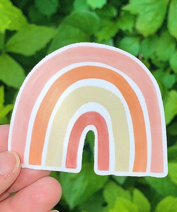 Rainbow Sticker Aesthetic Sticker Vinyl Stickers Laptop - Etsy