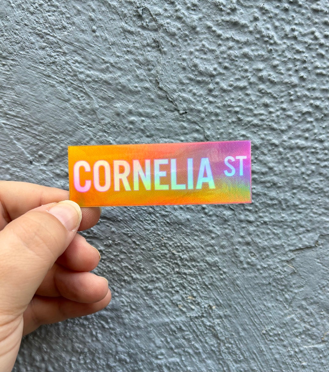 Holographic Taylor Swift Sticker, Swiftie Sticker, Cornelia Street ...