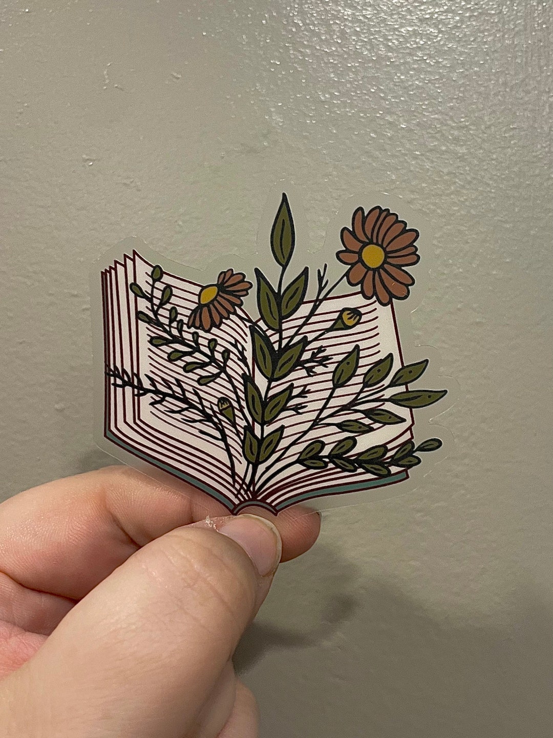 Clear Book Sticker, Reading Sticker, Book Lover Stickers, Book Club ...