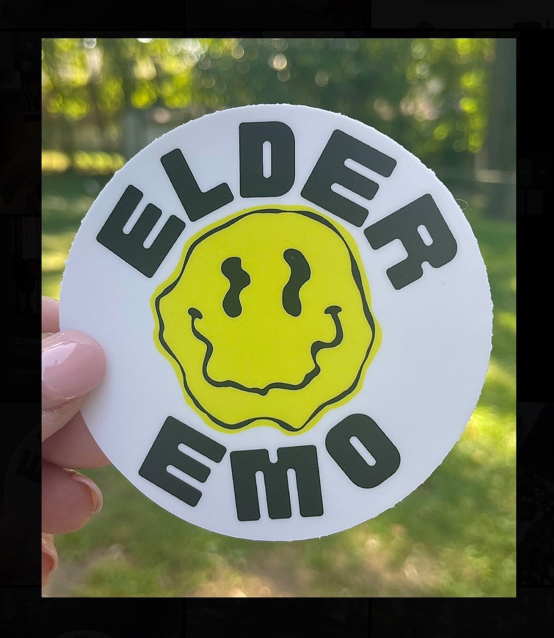 Elder Emo Sticker, Emo Kid Sticker, Millennial Sticker, Stickers for ...