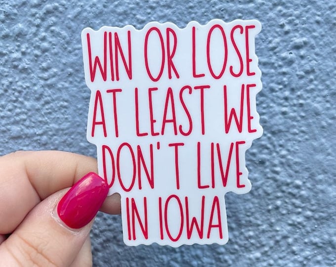 Nebraska Football Sticker Iowa Hate Week Sticker Huskers Sticker GBR ...