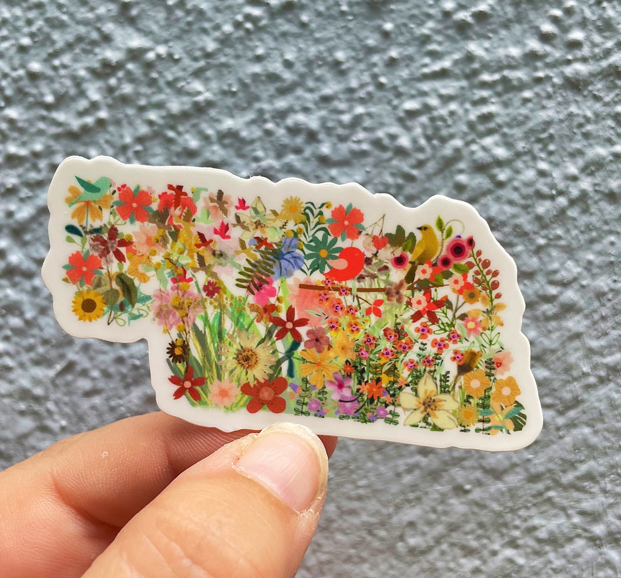 Nebraska Floral Sticker Nebraska Sticker Omaha Sticker - Etsy