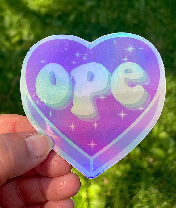 Holographic Ope Sticker Midwestern Sticker Midwest Sticker - Etsy
