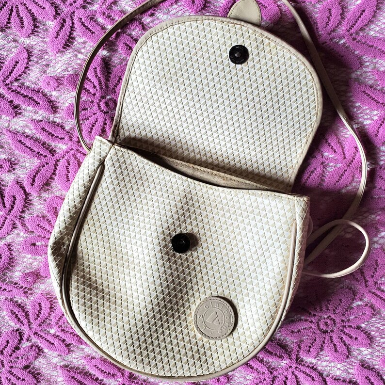 Vintage 80 Liz Claiborne Small Textured Cream Purse - Etsy