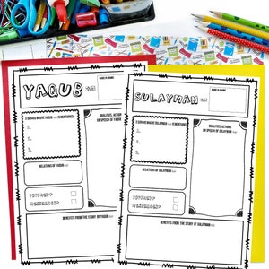 Islamic Prophets Worksheet Bundle - Etsy