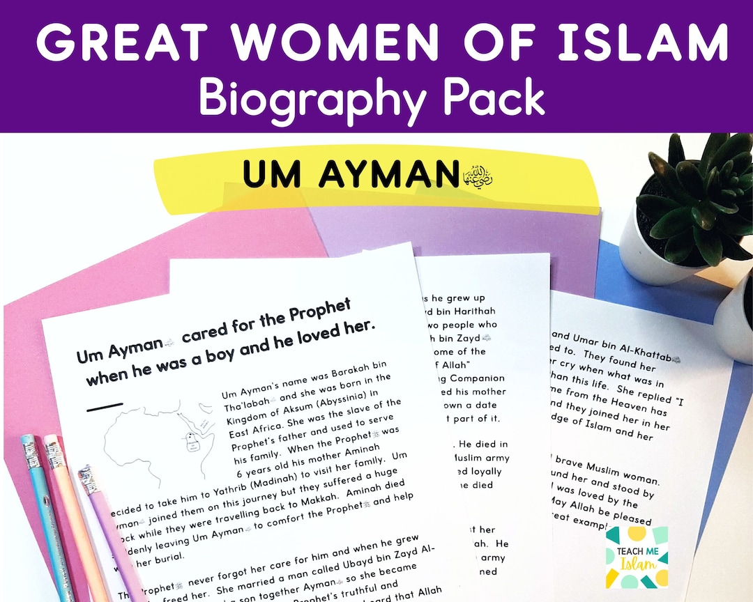 Um Ayman Female Sahaba Biography Pack - Etsy