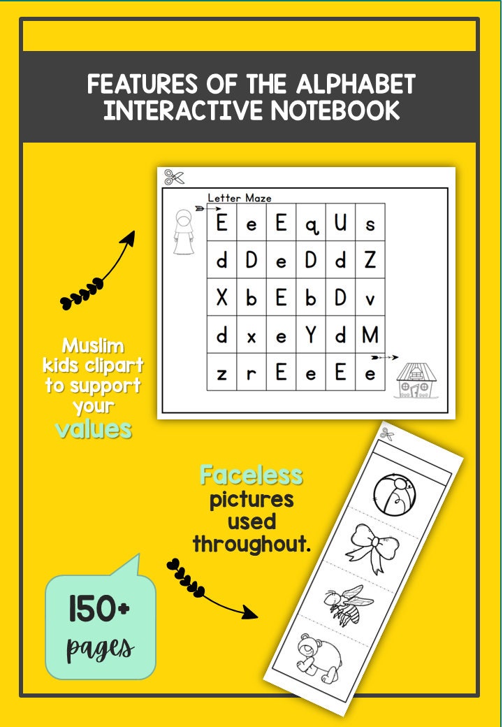 Interactive Alphabet Notebook - Etsy