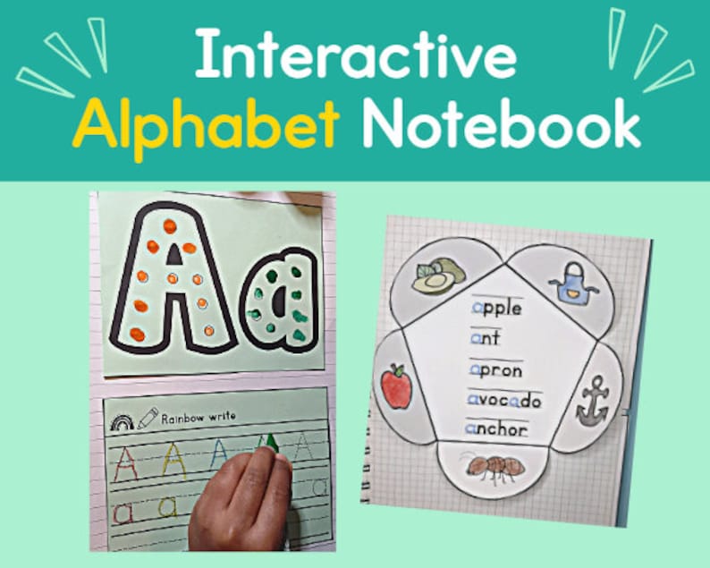 Interactive Alphabet Notebook - Etsy