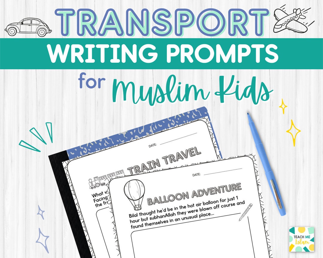 Transport Writing Prompts for Muslim Kids - Etsy