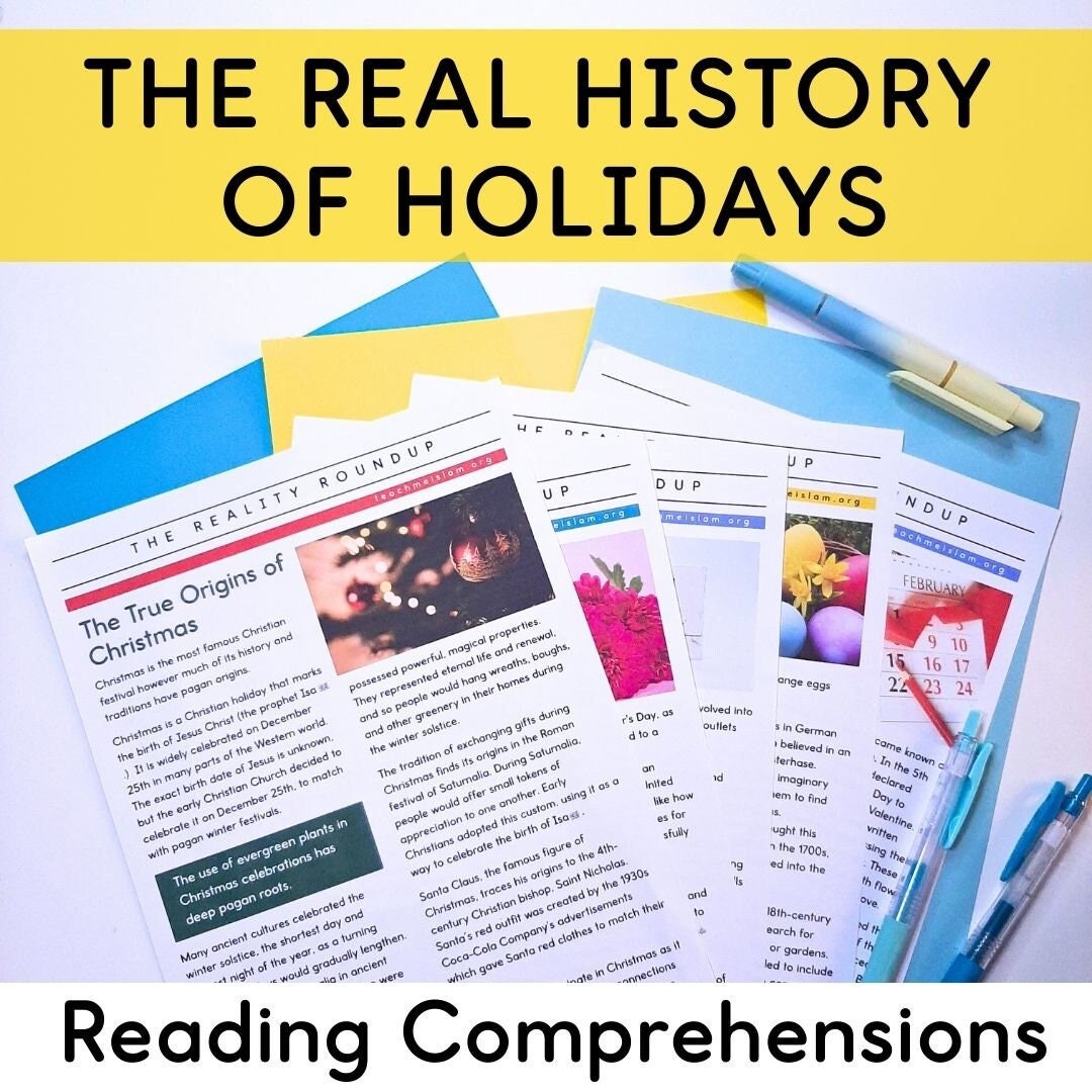 History of Holidays Reading Passages for Muslim Children - Etsy