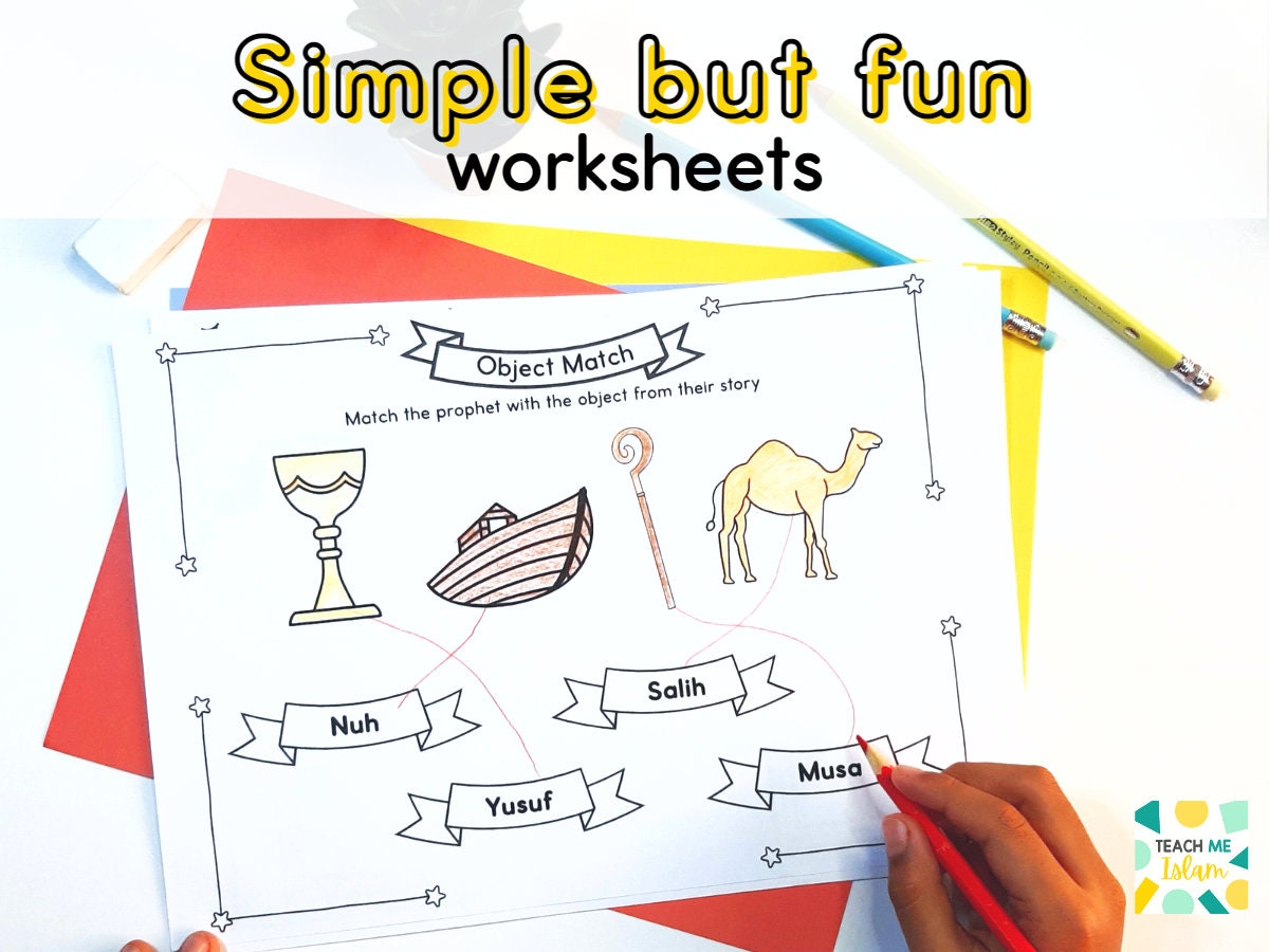 Islamic Prophets Worksheets - Etsy UK