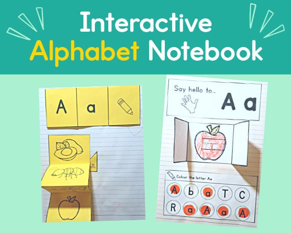 Interactive Alphabet Notebook - Etsy