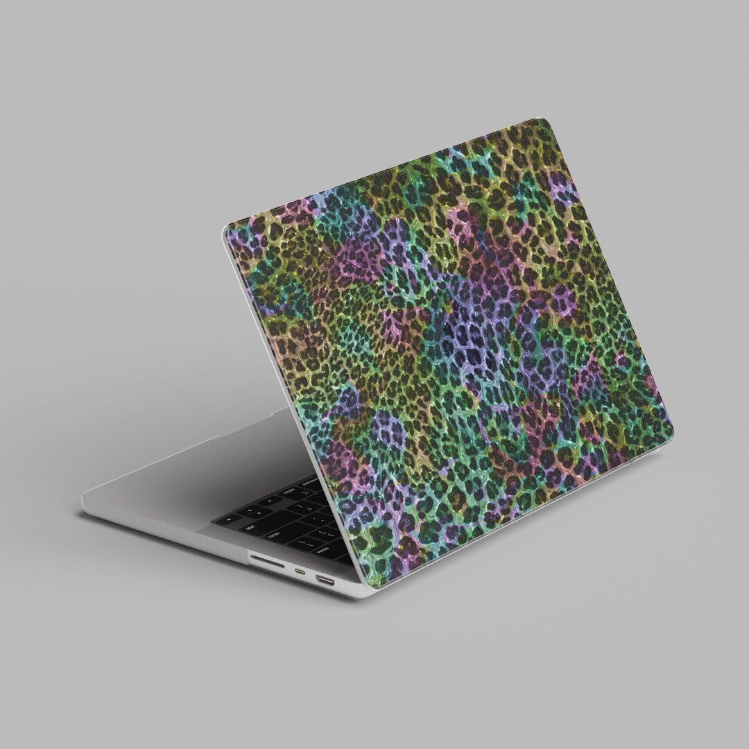 Colorful Leopard MacBook Case | Rainbow Animal Print Laptop Cover ...