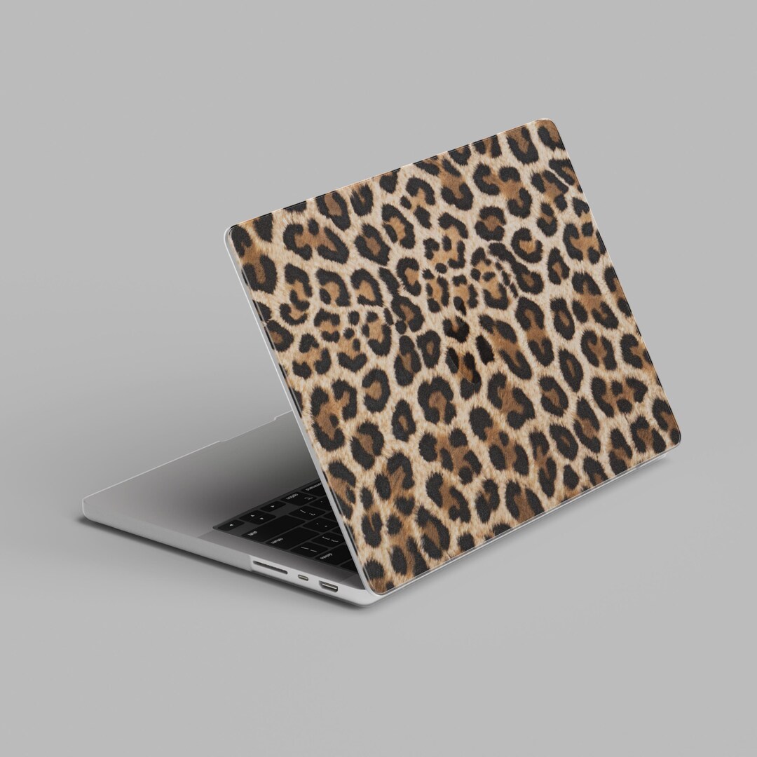 Leopard Print MacBook Case | Classic Animal Print Laptop Cover | Brown ...