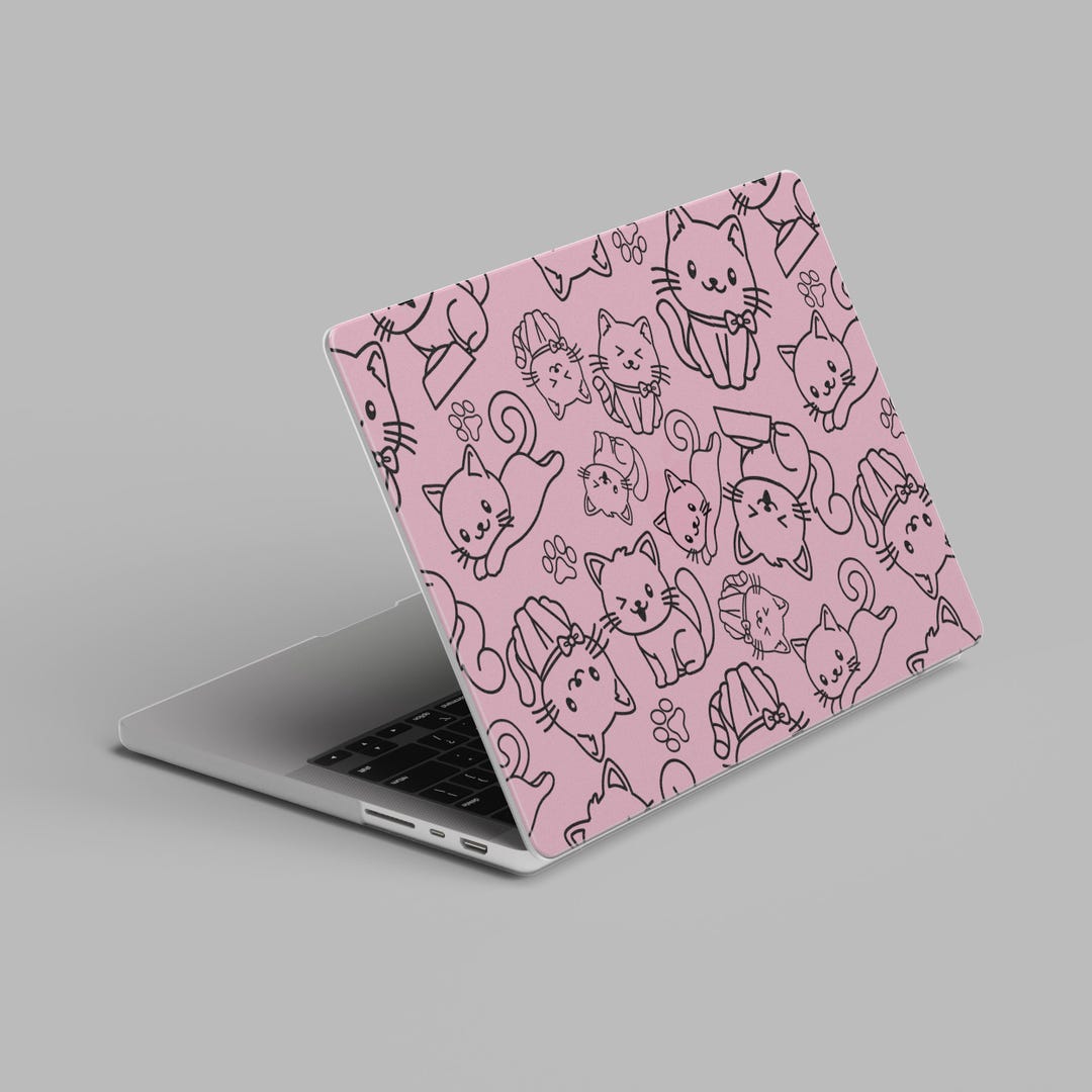 Pink Kitty Cat MacBook Case MacBook Air Pro Case Protective Case for M2 ...
