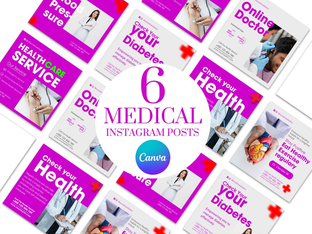 Medical Instagram Post Templates Instagram Healthcare Templates ...