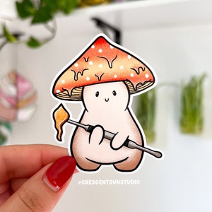 Mushroom Stoner Sticker, Dab Sticker, Cute Dab Accessories, Trippy ...