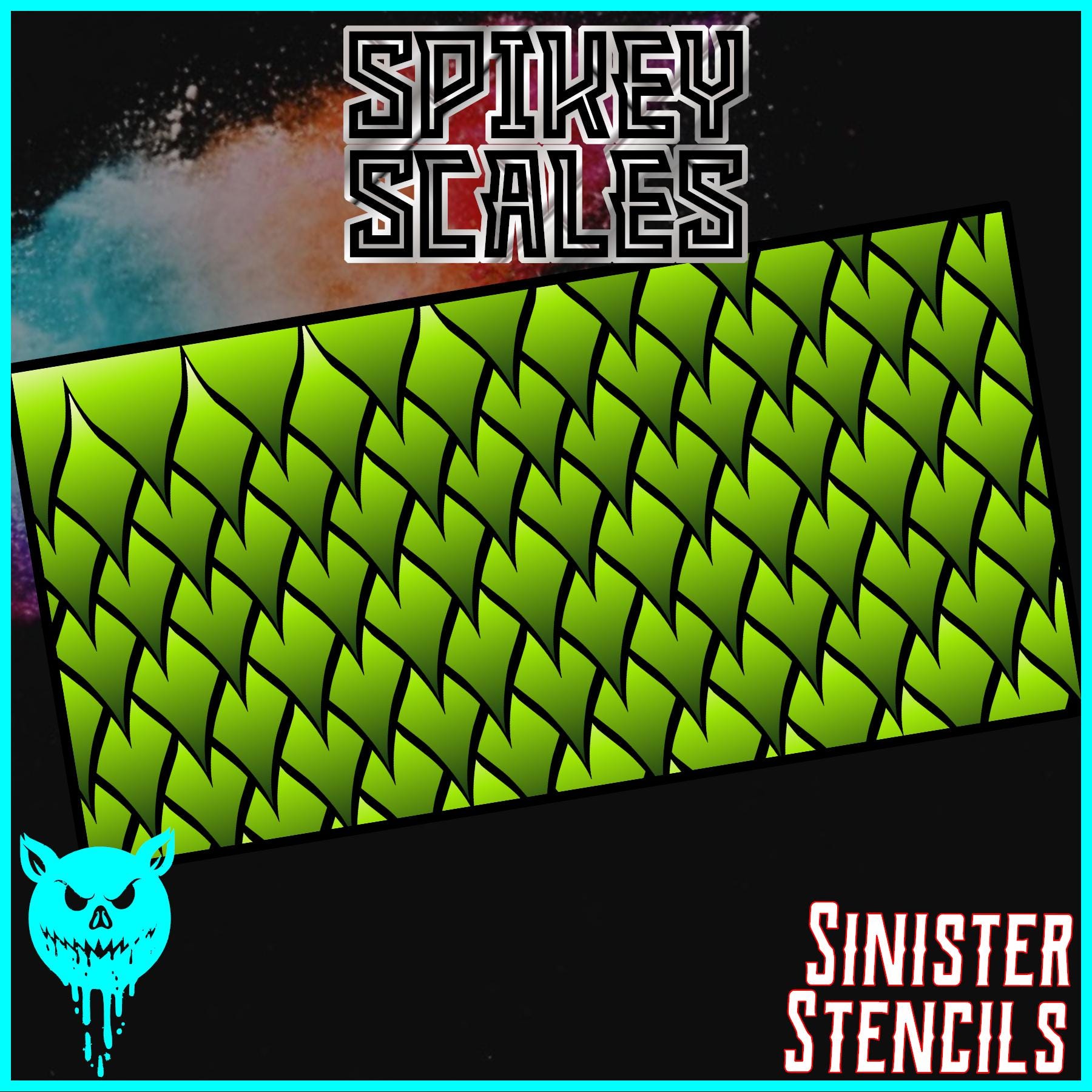 Custom Airbrush Scale Stencil Set for Motorcycles, Helmets & Lowriders ...