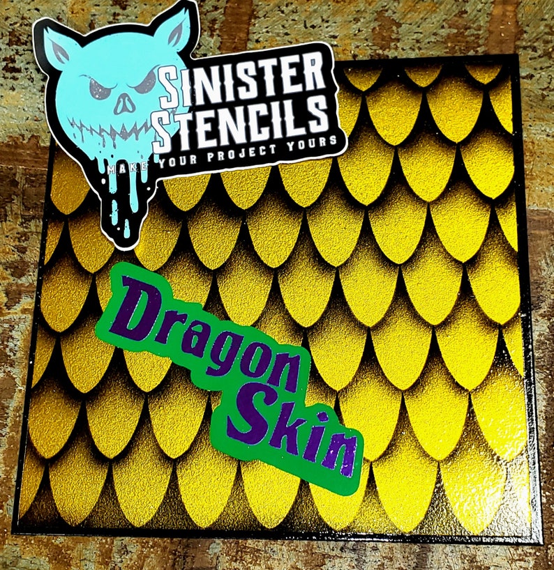 Airbrush Paint Stencil - Dragon Skin Adhesive, Reusable Kit for Custom ...