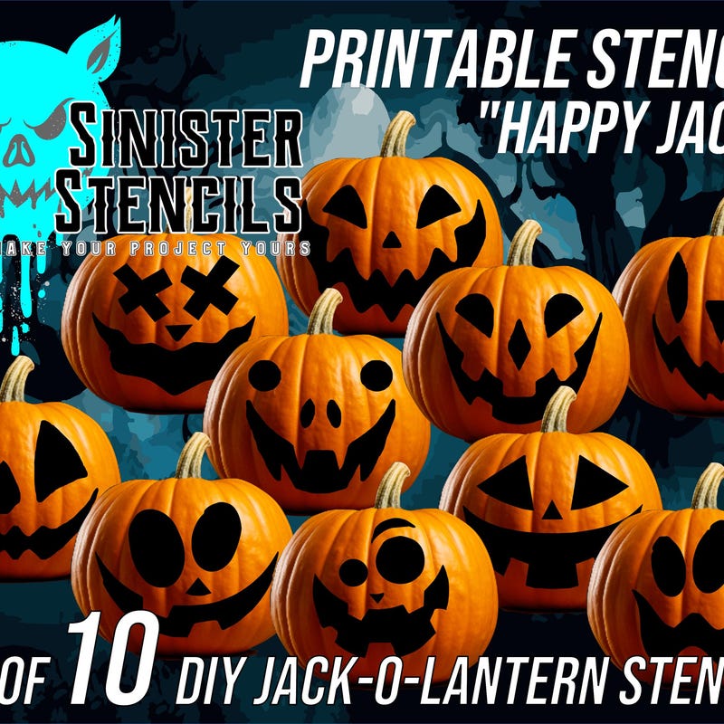 67 Pumpkin Stencil - Etsy